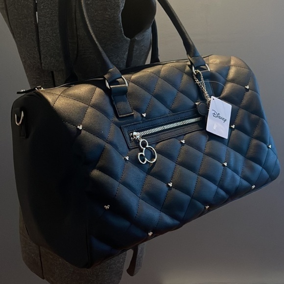 Disney | Bags | Disney Classic Mickey Mouse Black Travel Weekender ...